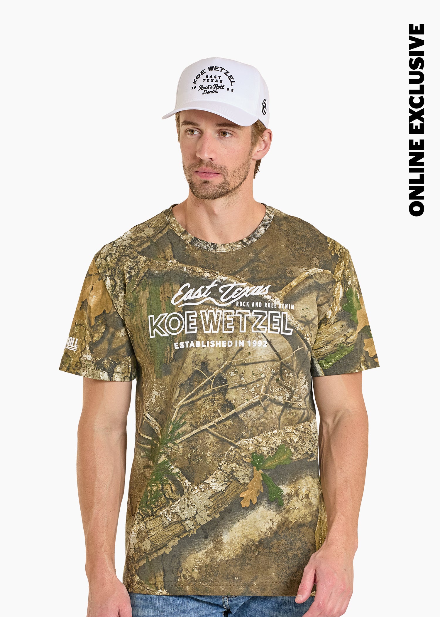Koe Wetzel East Texas Rock & Roll T-Shirt - Camo | Rock & Roll Denim