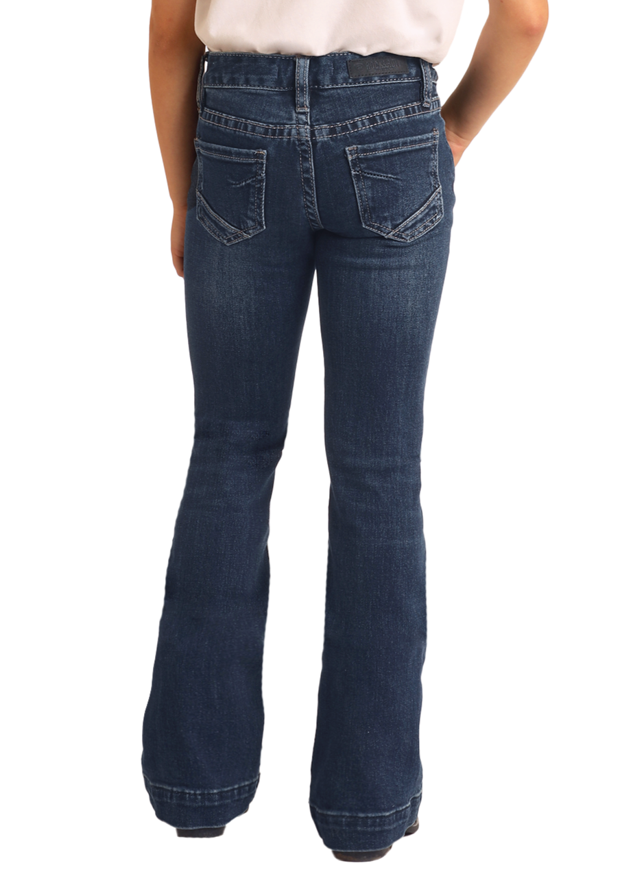Girls' Extra Stretch Mid Rise Trouser Jeans | Rock & Roll Denim