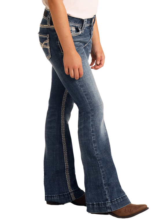 Girls' Heavy Stitch Trouser Jeans | Rock & Roll Denim
