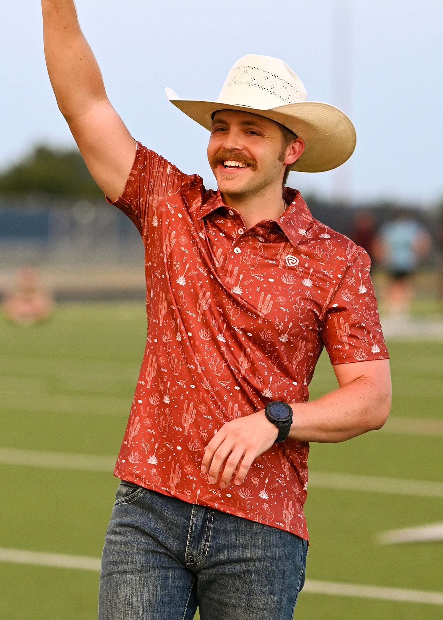 Men's Western Cactus Polo | Rock & Roll Denim